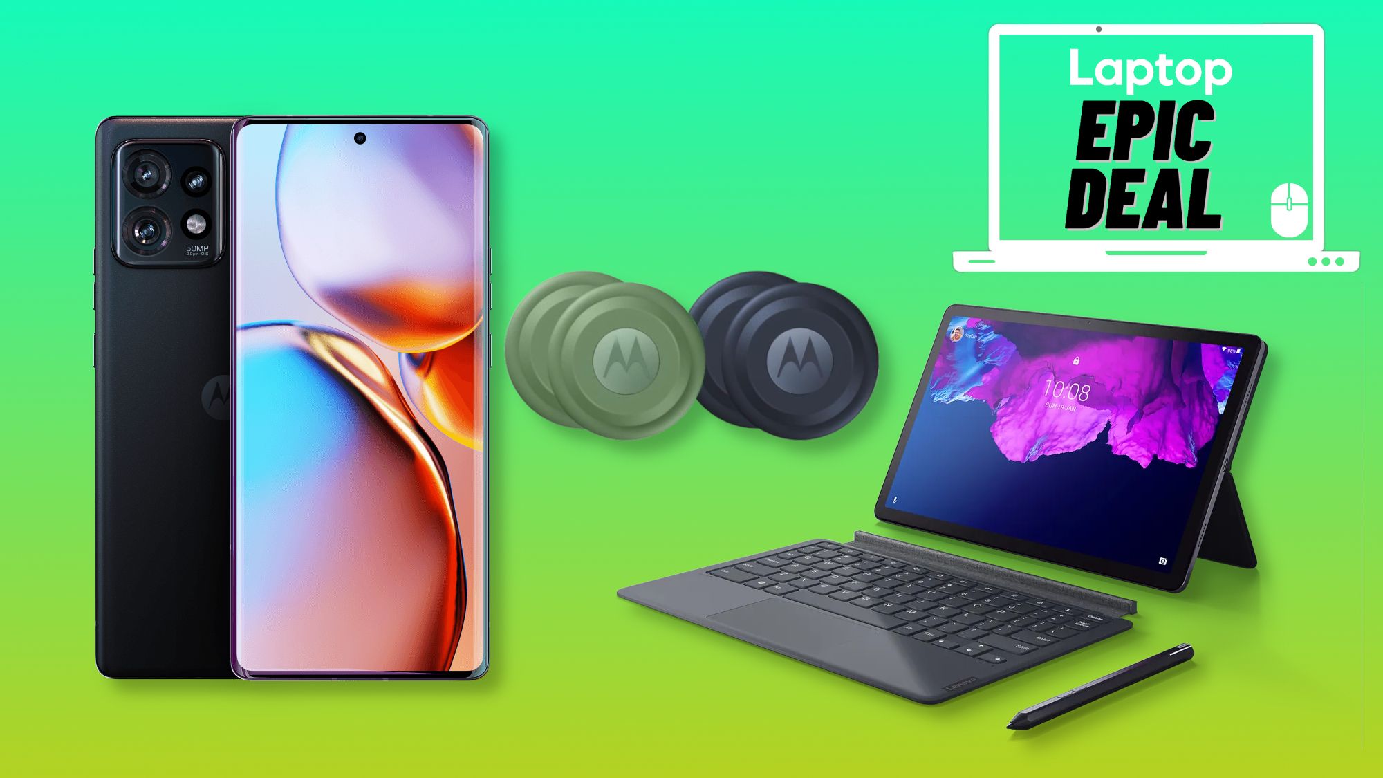 Buy the Motorola Edge Plus and get a free Lenovo Tab P11 and Moto Tags ...