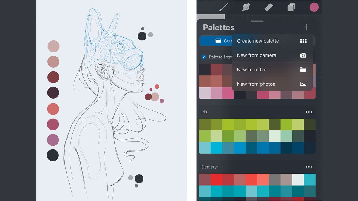 Learn to paint with Procreate to create a striking female portrait ...