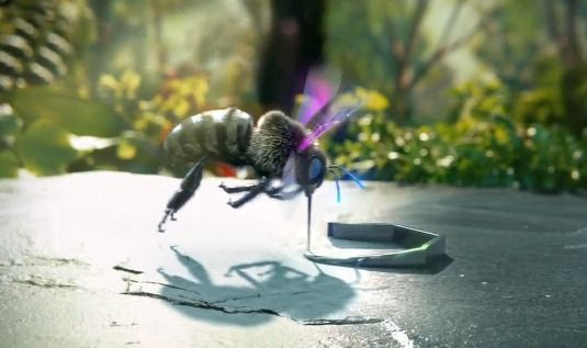 Watch biomechanical bees build a laptop | Creative Bloq