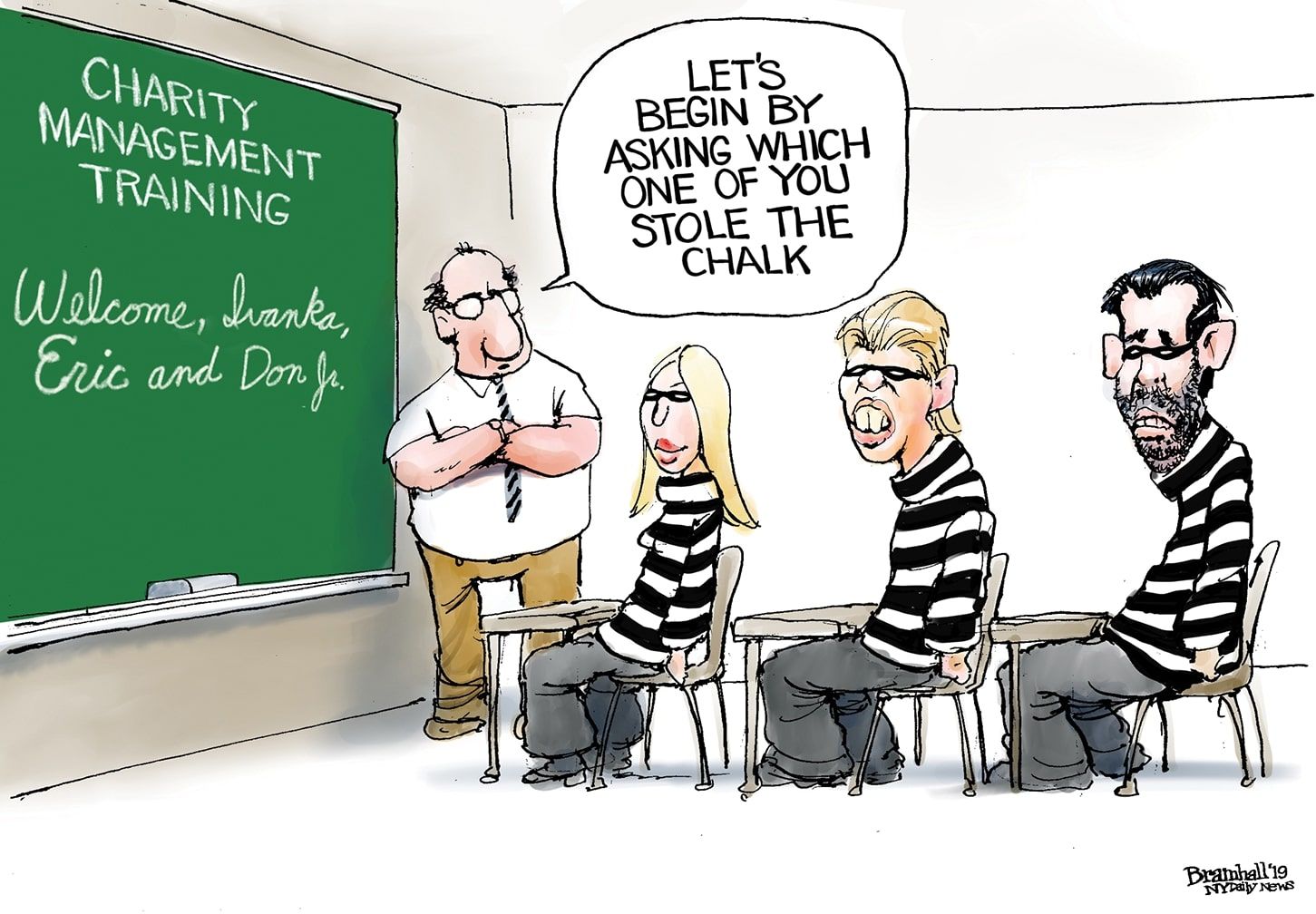 Political Cartoon U.S. Trump Kids Charity Management Training | The Week