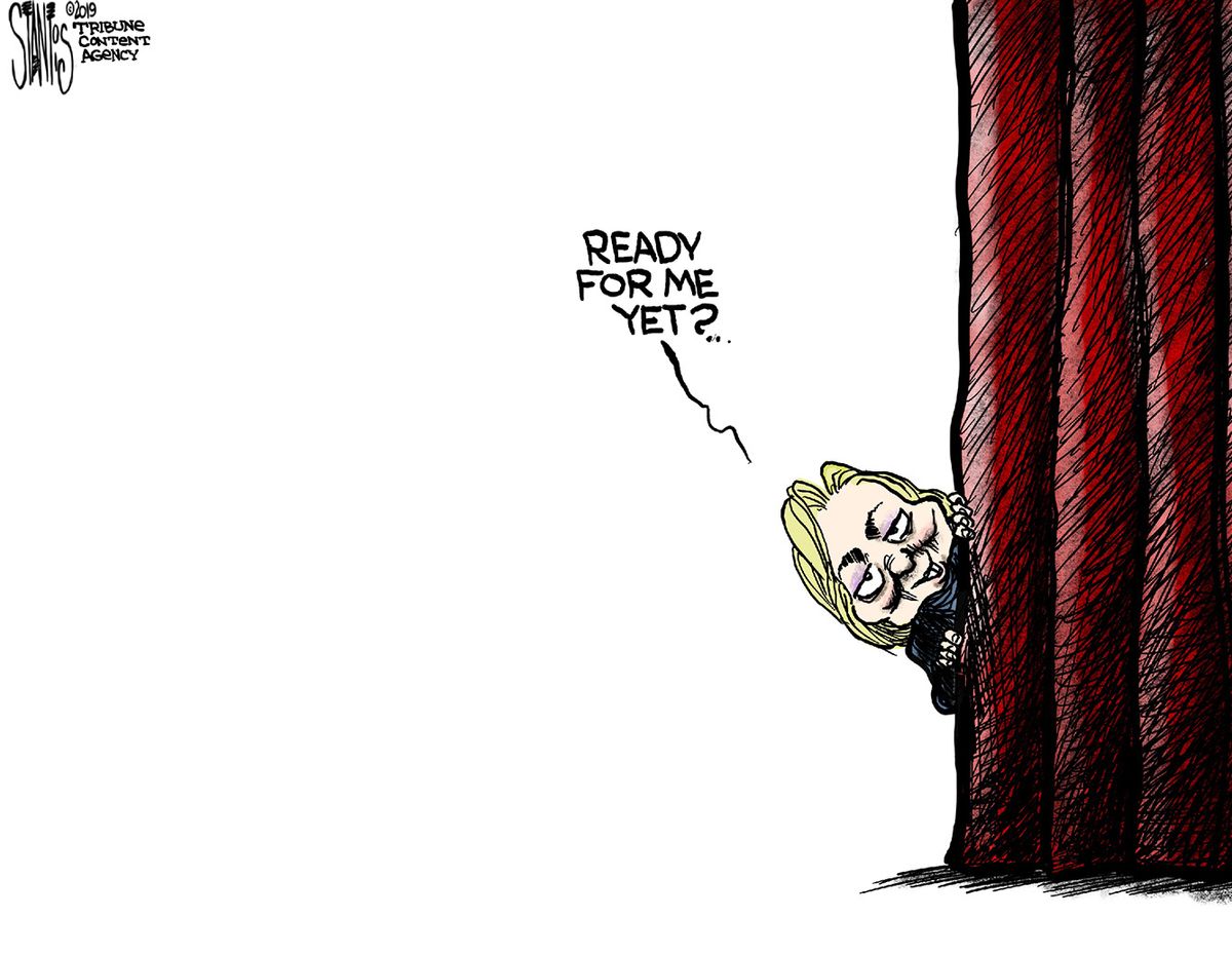 Political Cartoon U.S. Hillary Clinton 2020 Race Trump Impeachment ...
