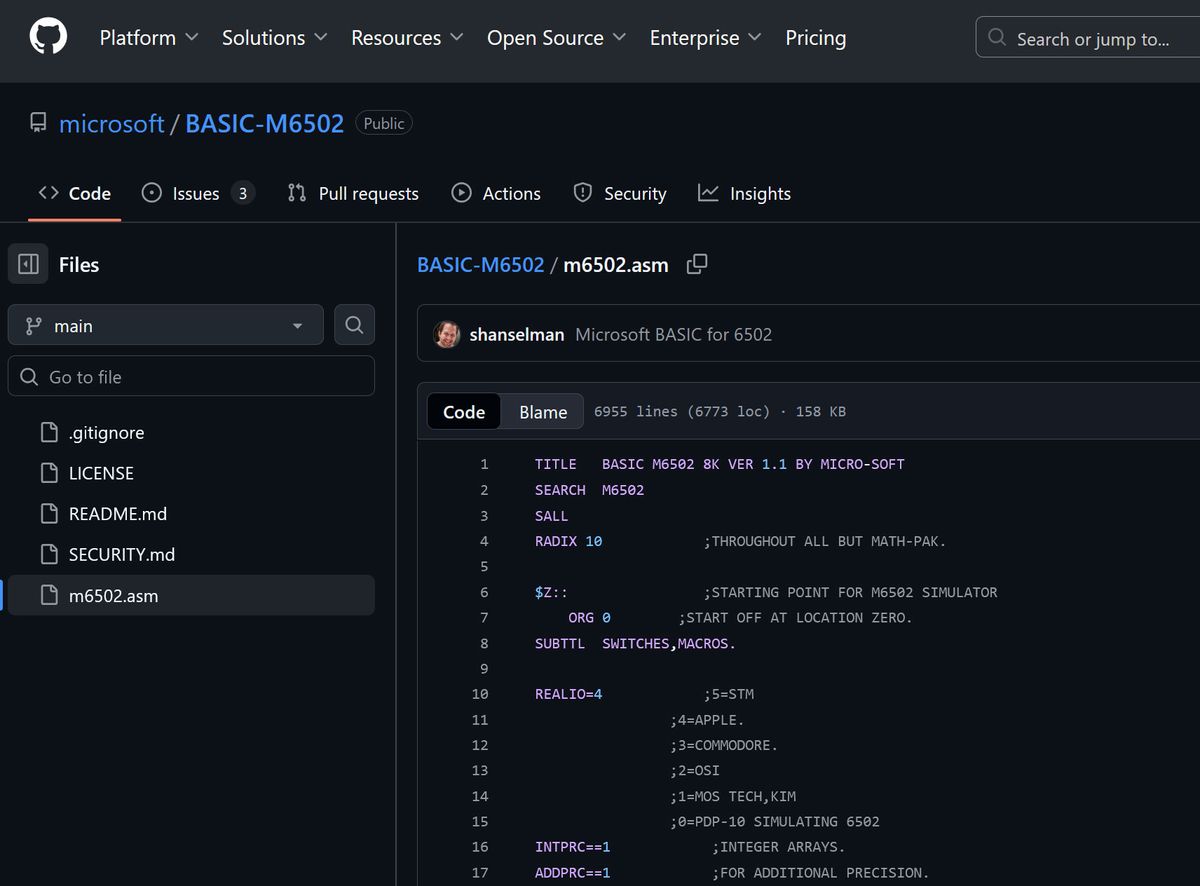 Bill Gates’ 48-year-old Microsoft 6502 BASIC goes open source | Tom's ...