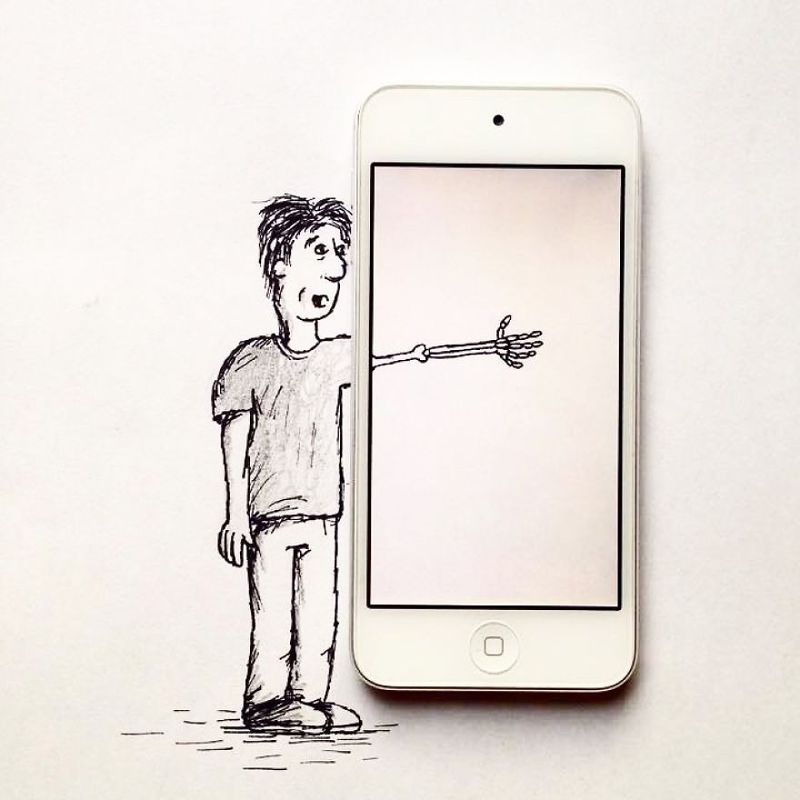 Delightful doodles transform everyday objects into works of art ...