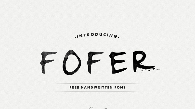 Font of the day: Fofer | Creative Bloq