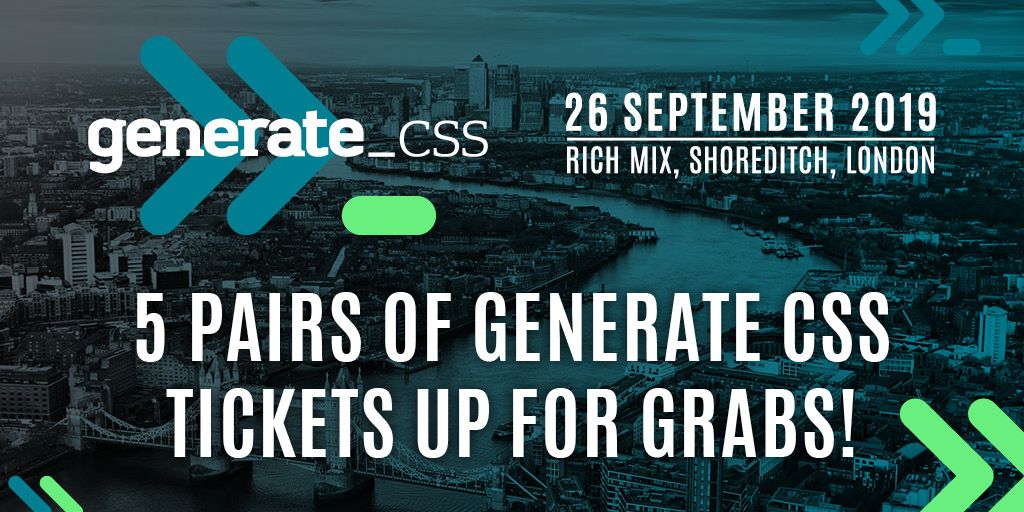 WIN tickets to Generate CSS – our CSS conference in London | Creative Bloq