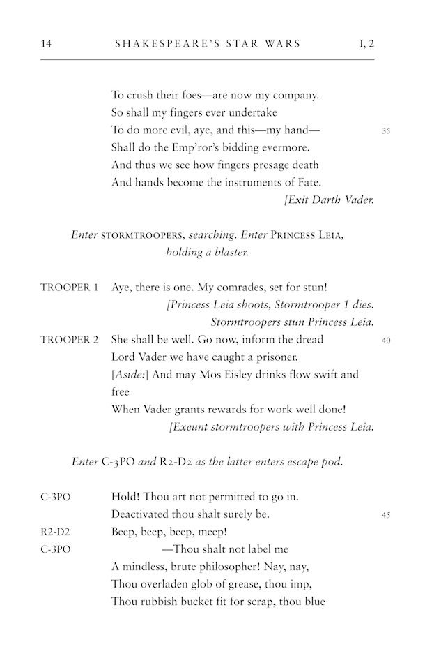 William Shakespeare's Star Wars: Read The First Two Scenes | GamesRadar+