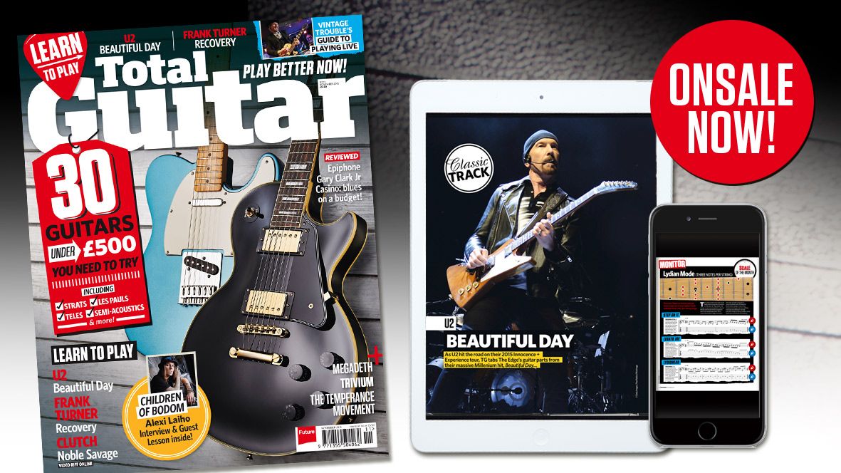 Total Guitar November 2015 on sale now: 30 Guitars Under £500 you need ...
