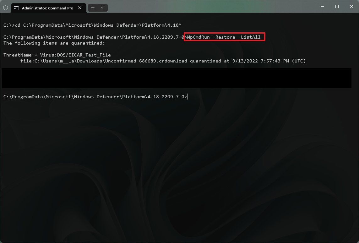 How to manage Microsoft Defender Antivirus from Command Prompt on ...