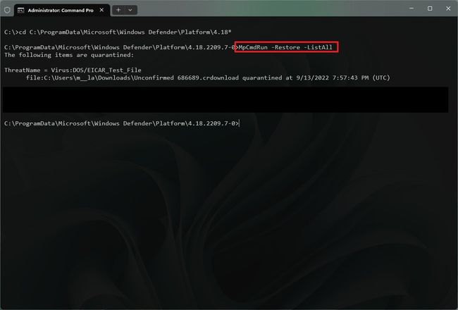 How to manage Microsoft Defender Antivirus from Command Prompt on ...
