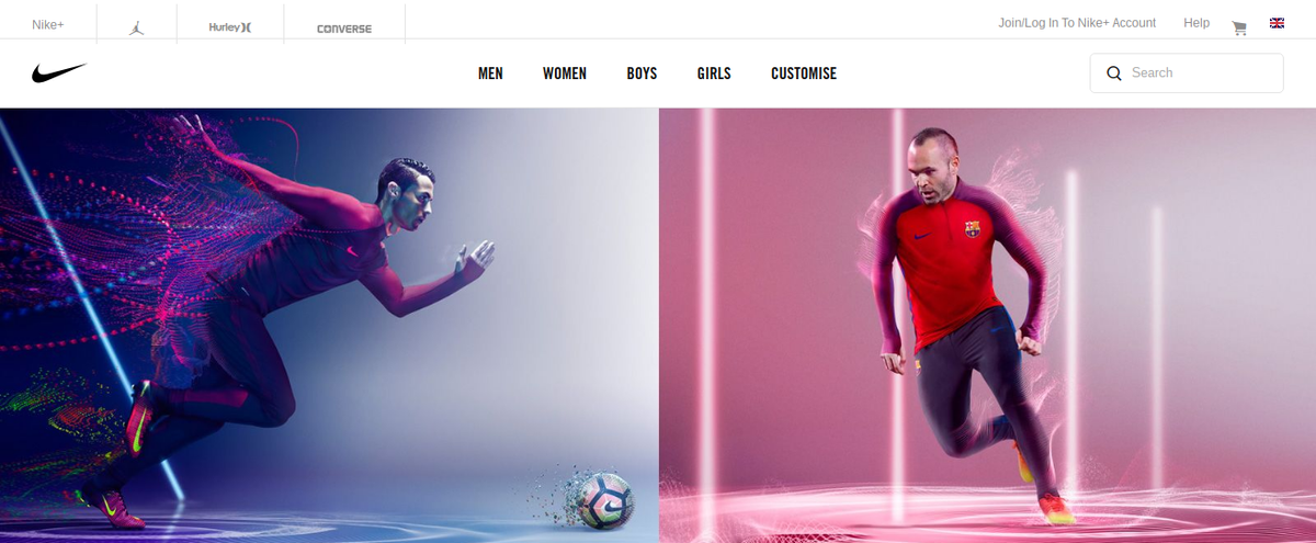 9 great uses of sports photography in web design | Creative Bloq