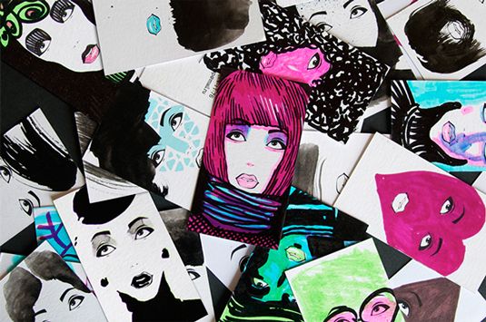 Business cards encourage you to create a face | Creative Bloq