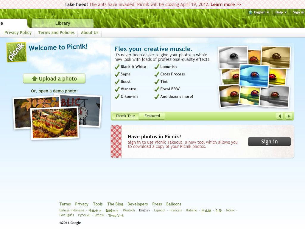 Picnik image editing service to close | TechRadar
