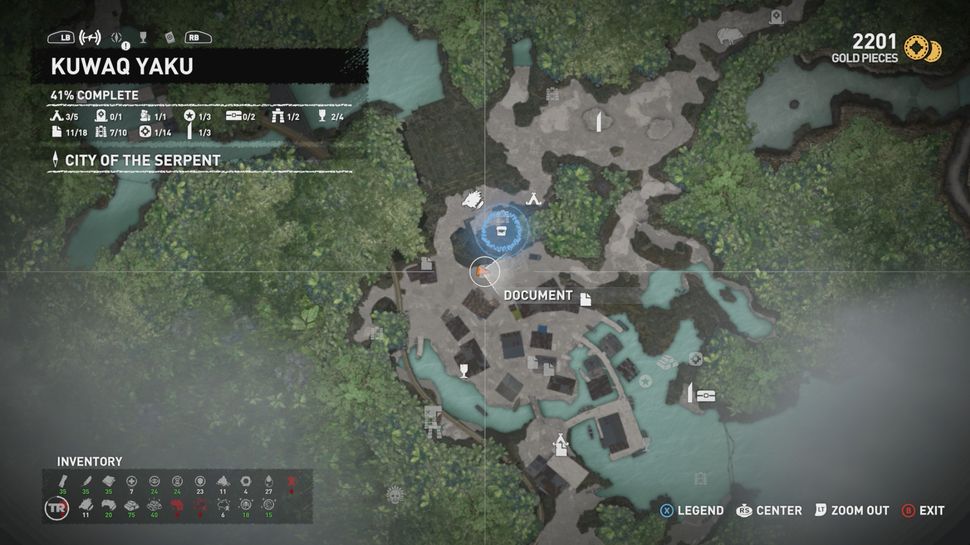 Kuwaq Yaku document locations - Complete Shadow of the Tomb Raider document, mural, relic, map ...