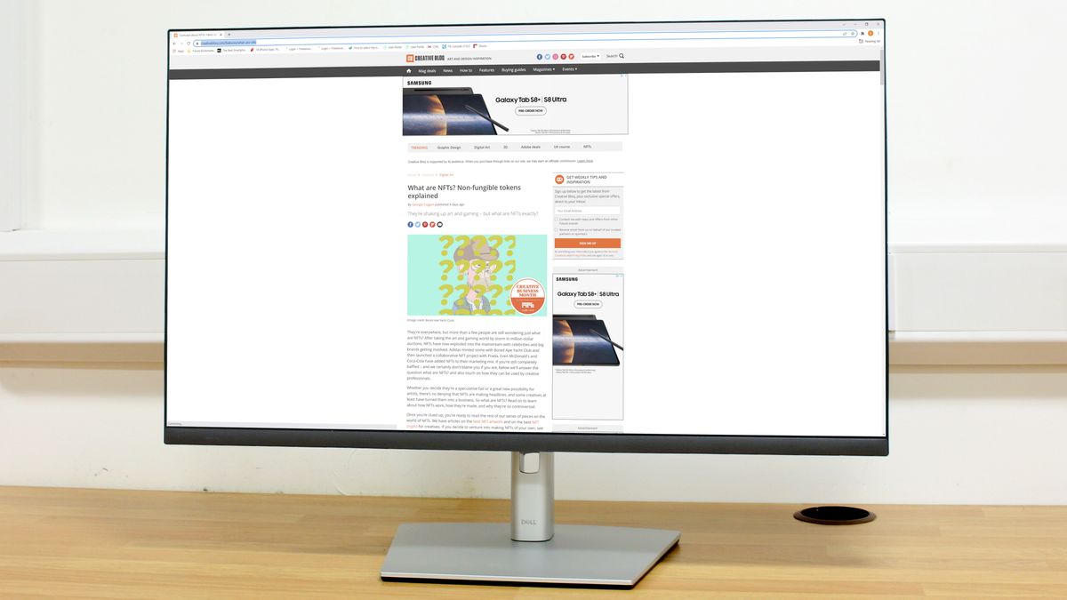 Dell P3222QE USB-C Hub Monitor review | Creative Bloq