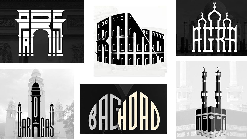How many landmarks can you recognise in these logos? | Creative Bloq