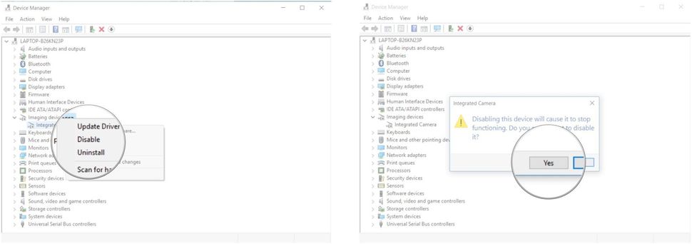 How to disable your laptop's webcam and microphone on Windows 10 ...