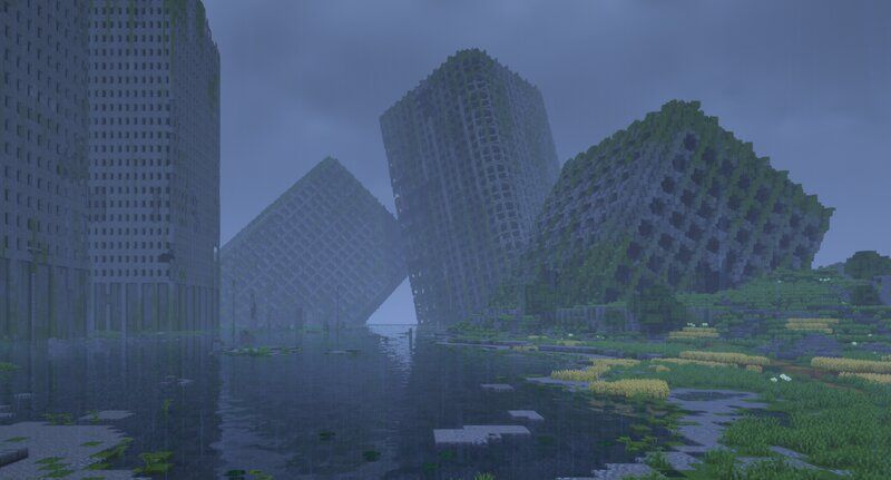 Check out this abandoned cityscape made in Minecraft | PC Gamer