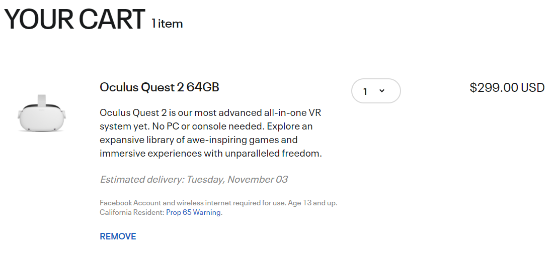 Oculus Quest 2 is already out of stock and backordered at some ...