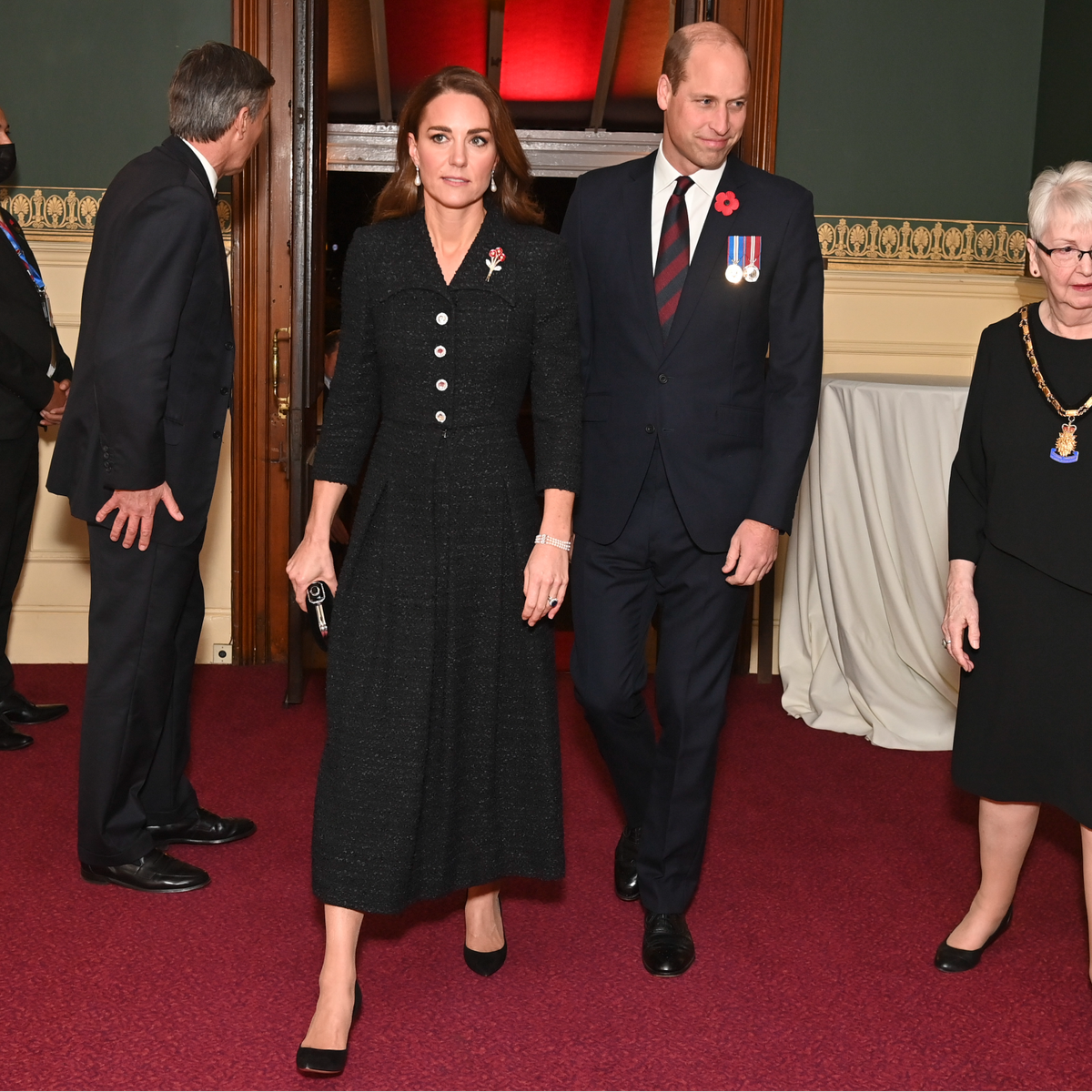 Prince William, Kate Middleton Remembrance Day Poppy Pins | Marie Claire