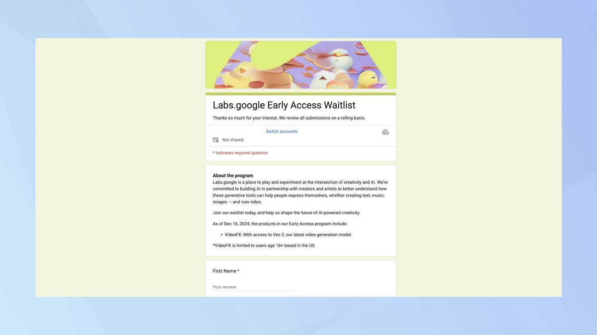 How to get on the Veo 2 waitlist | Tom's Guide