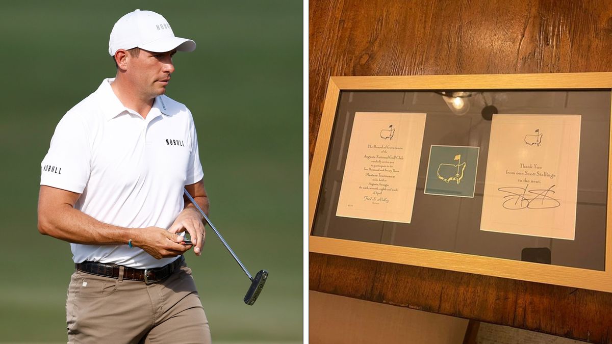 Scott Stallings Gifts Framed Masters Invite To Namesake After Viral Mix ...