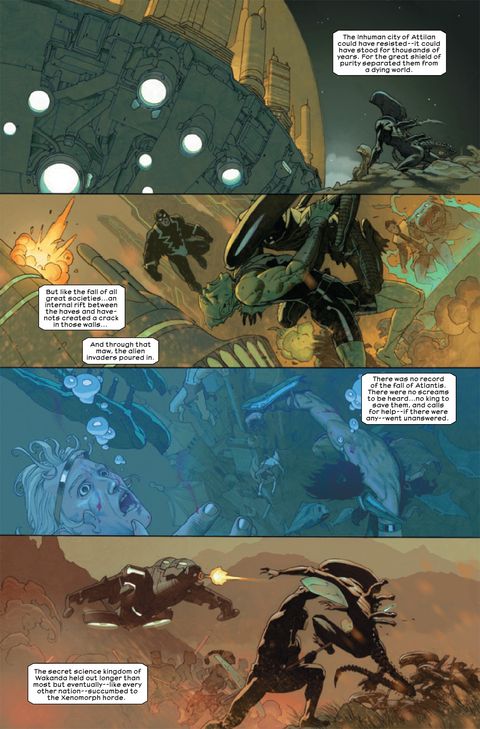 Two of the most iconic alien parasites in fiction collide as Aliens Vs ...