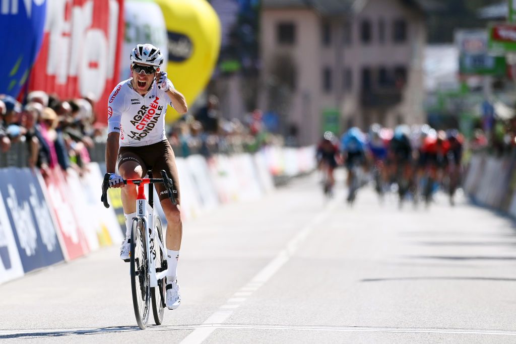 Geoffrey Bouchard takes breakaway victory to lead the Tour of the Alps ...