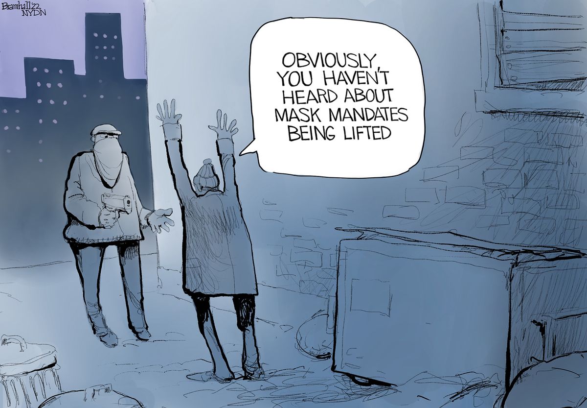 5 cartoons about easing mask mandates | The Week
