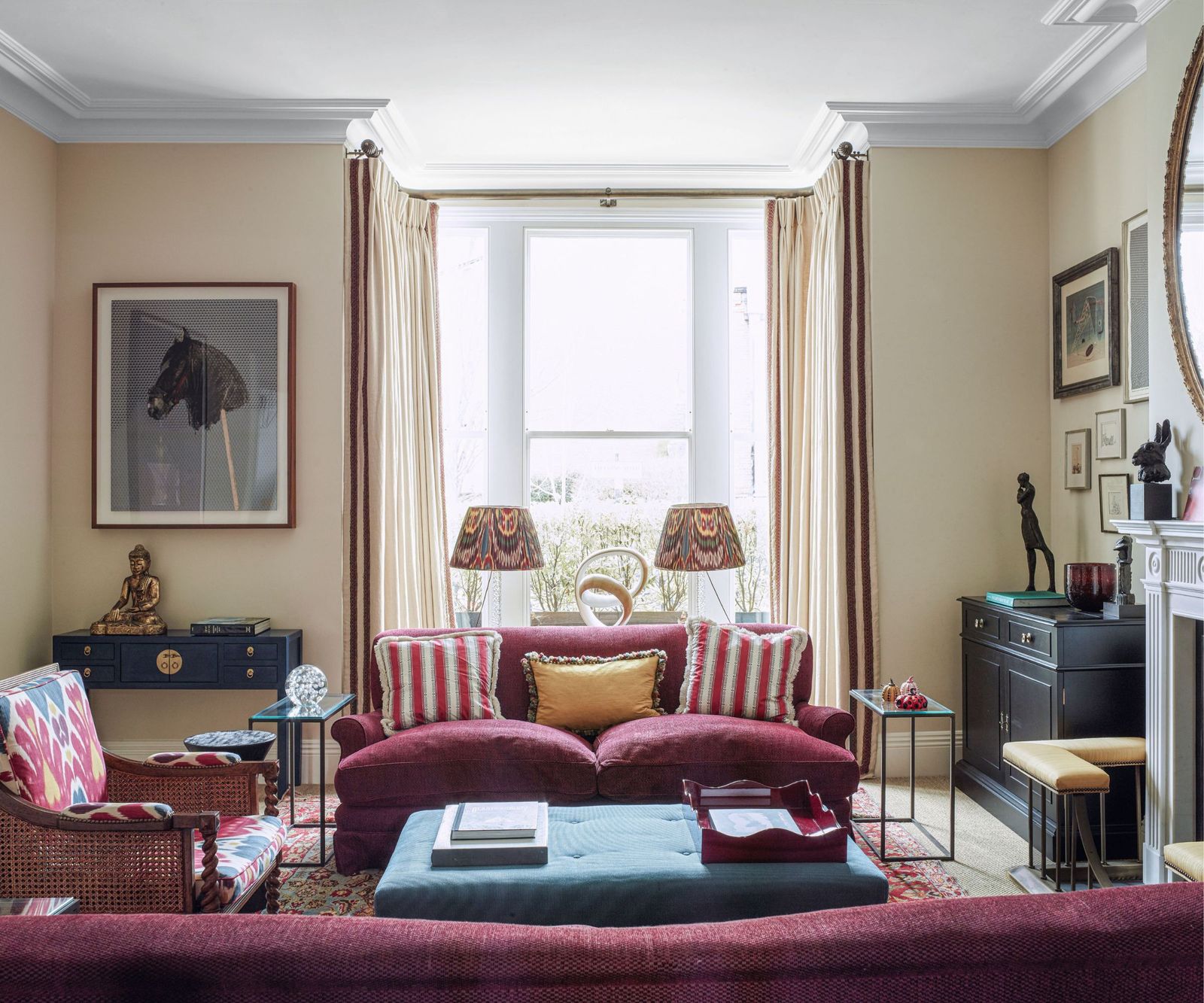 The rich colors used in this home create a sophisticated scheme | Homes ...