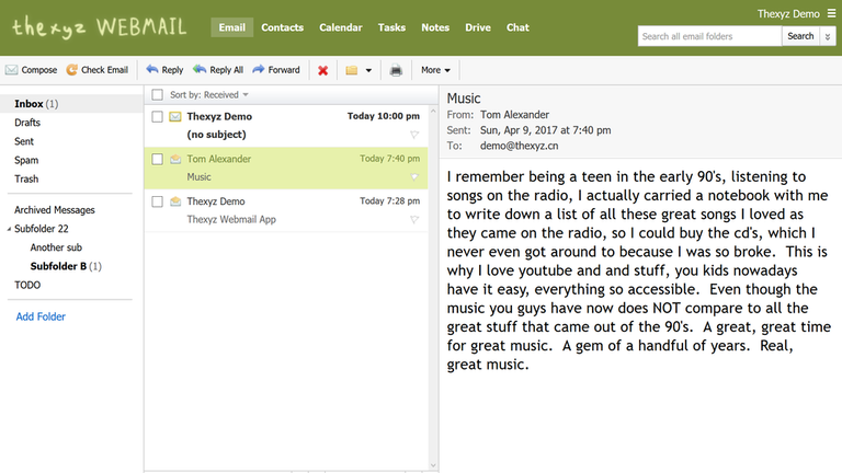 Thexyz secure email review | TechRadar