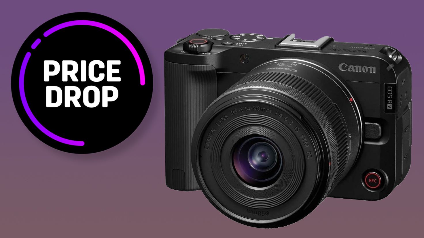 Lowest EVER price on the Canon EOS R50 V with a lens! This content ...