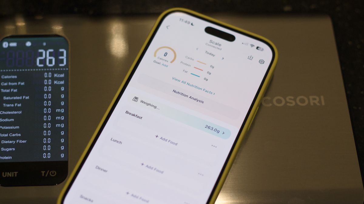 COSORI Smart Nutrition Scale review: The future of nutrition? | TechRadar