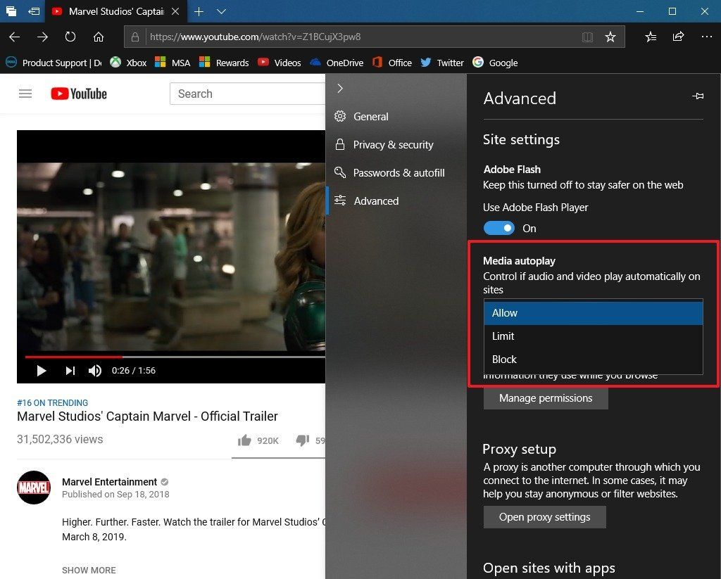 How to disable video autoplay on Microsoft Edge | Windows Central