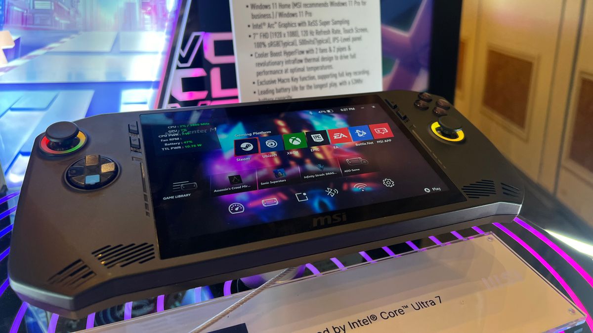 Hands on: MSI Claw preview: a bold step for MSI and Intel in an ...