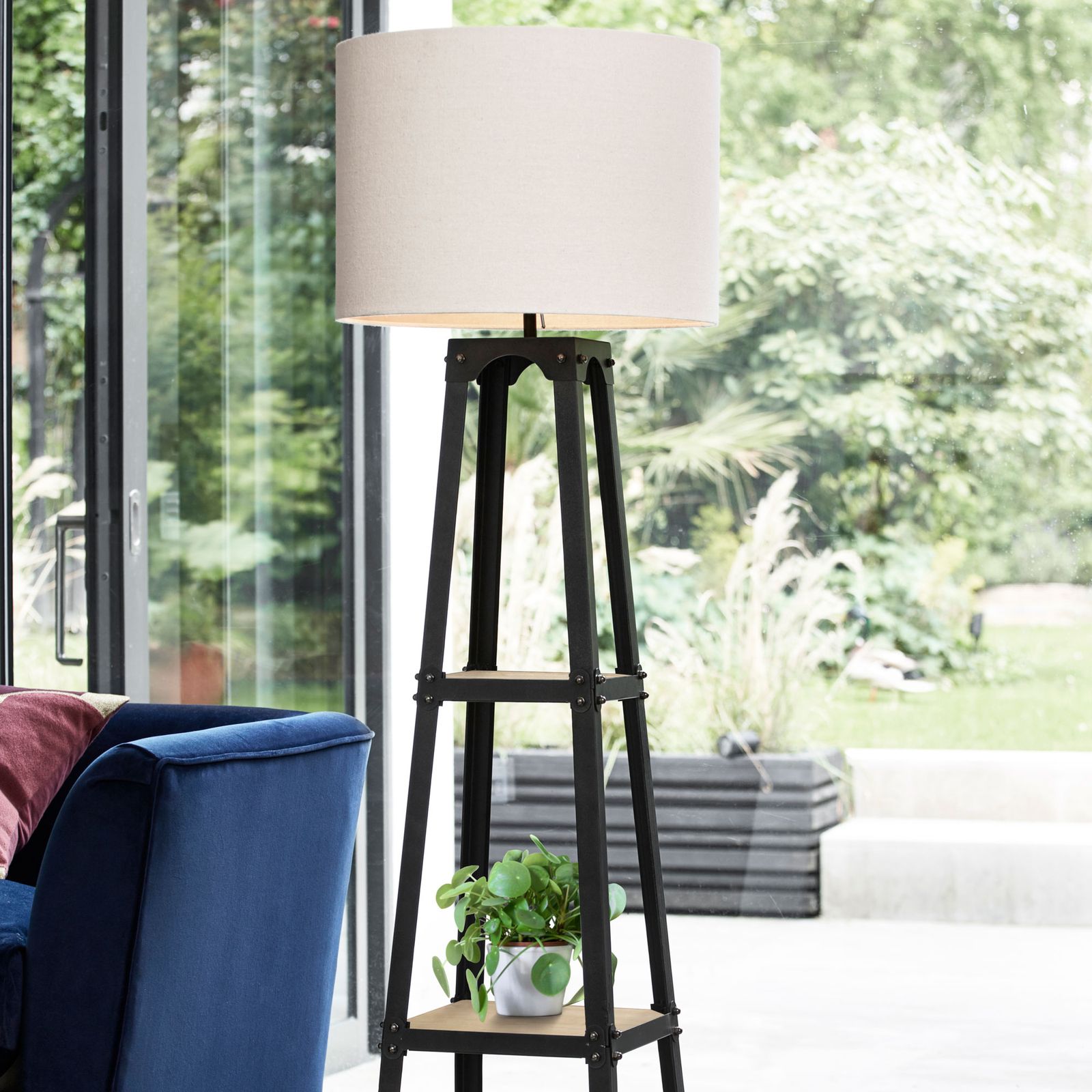 The new Aldi shelved floor lamp is the ideal space-saver | Ideal Home