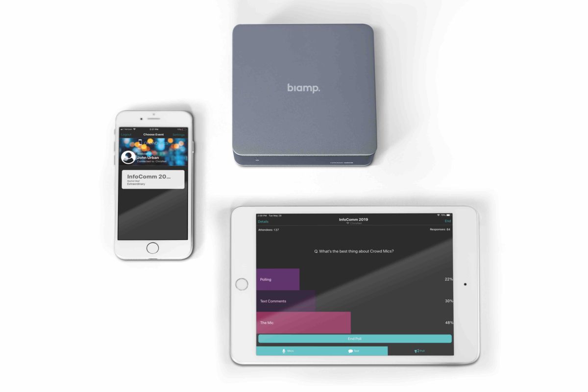 Biamp Enhances Crowd Mics With New Management and Polling Features | TV ...