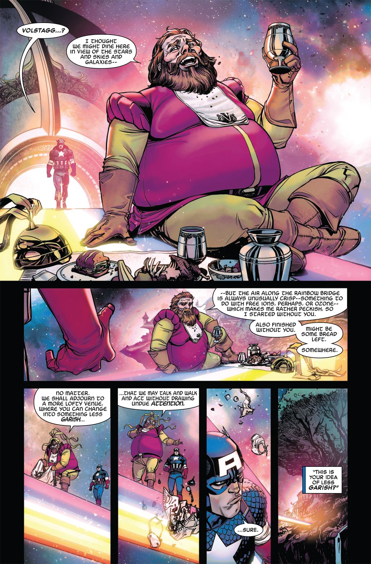 Steve Rogers teams up with the Asgardian warrior Volstagg in the latest ...