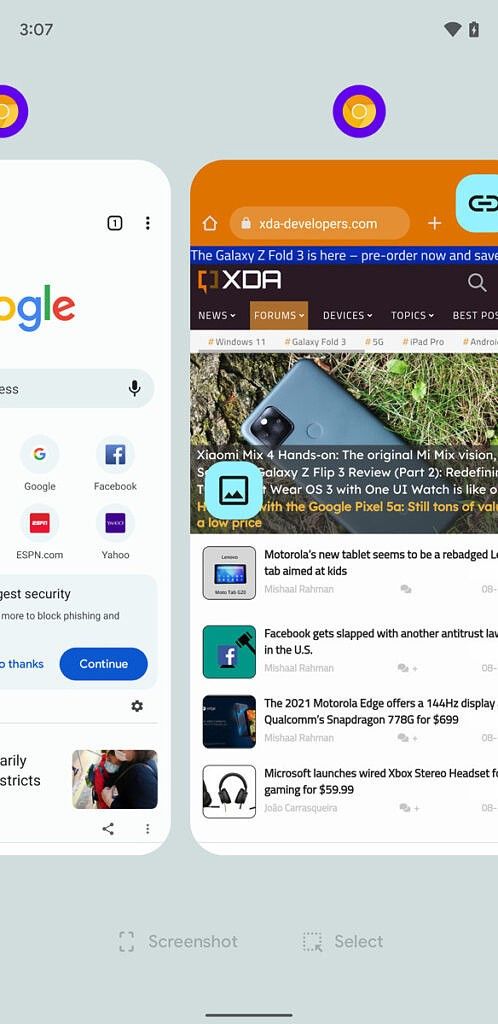 Google Chrome preps multi-window support on Android 12 for better tab ...