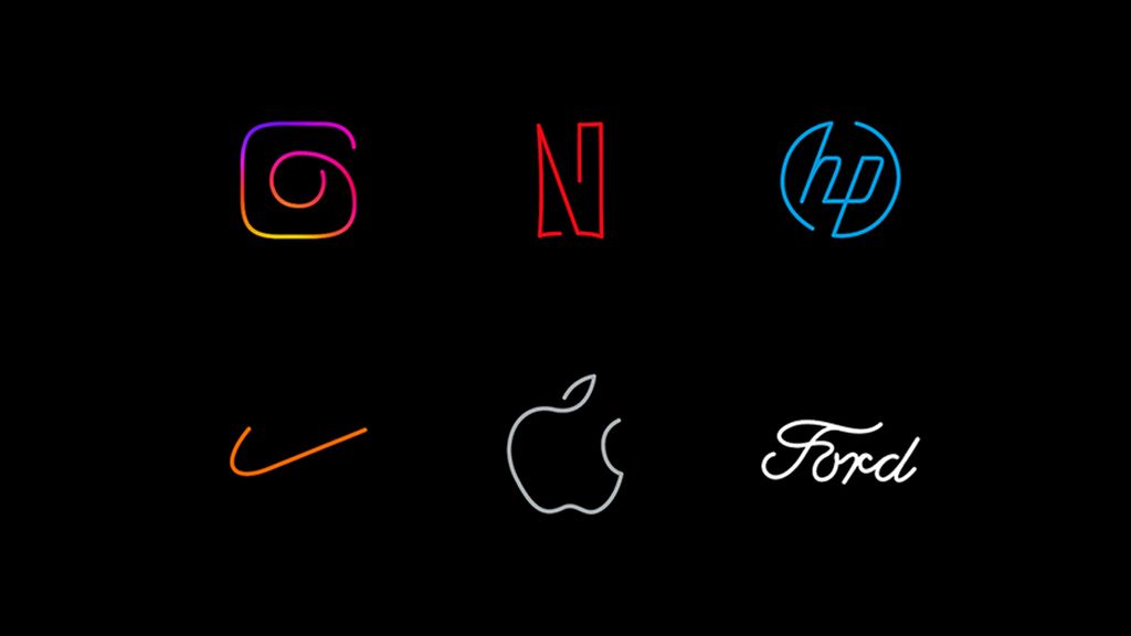 From Apple to Netflix, iconic logos drawn with a single line are ...