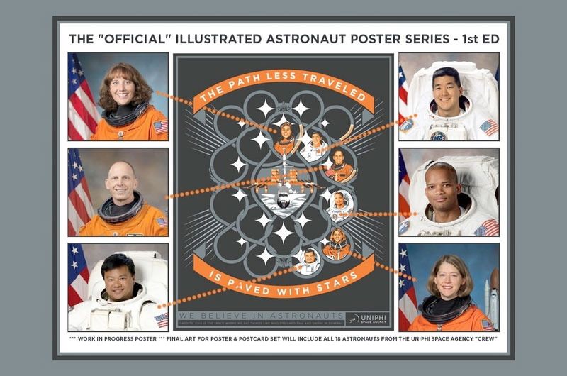 Astronauts Are Stars in New Art Posters Launched on Kickstarter | Space