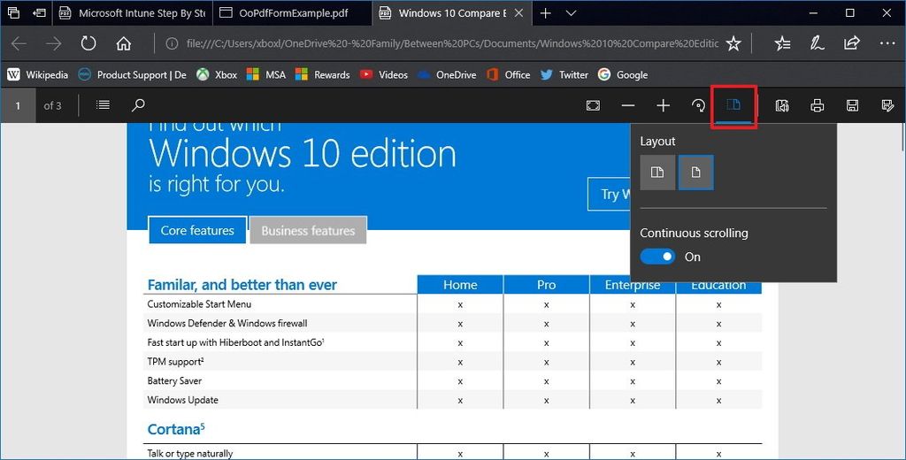 How to use Microsoft Edge as a PDF reader in the Windows 10 Fall ...