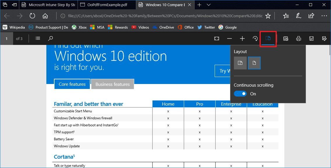 How to use Microsoft Edge as a PDF reader in the Windows 10 Fall ...