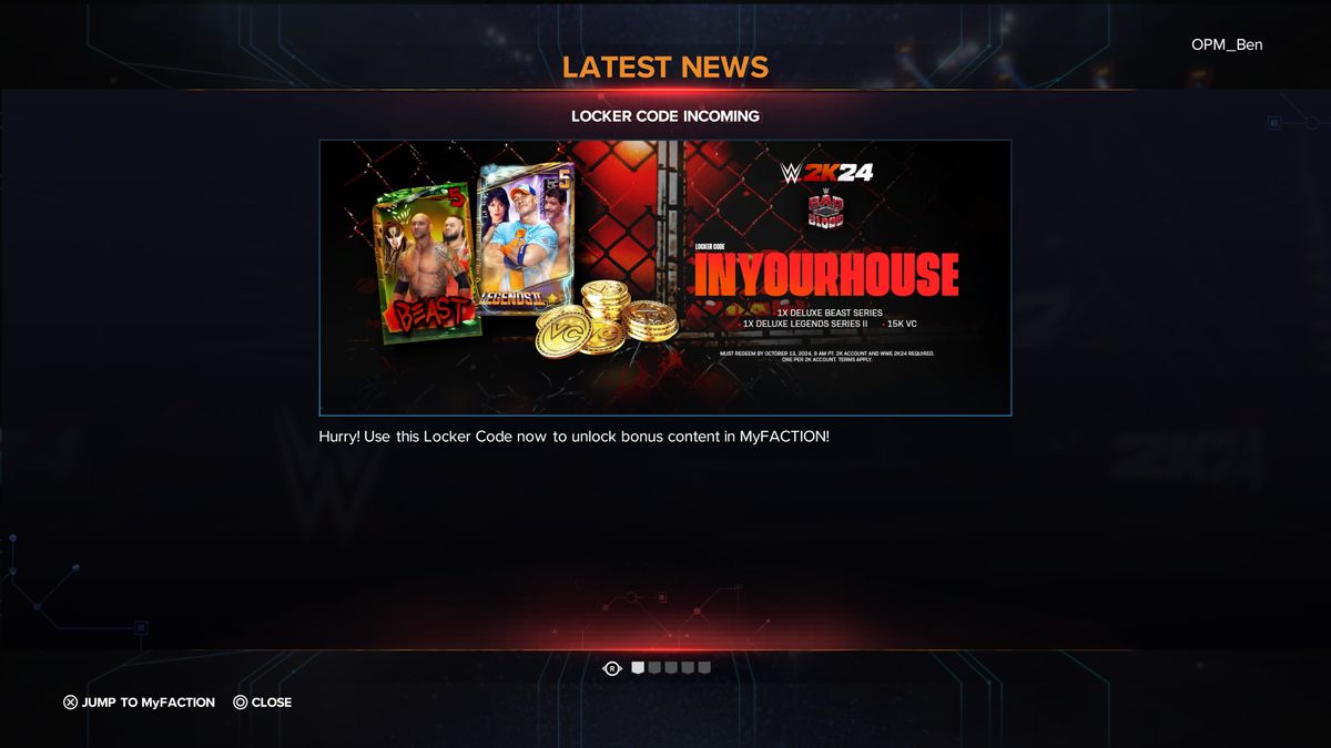 Wwe 2k24 Locker Codes Guide To Free Myfaction Cards Gamesradar