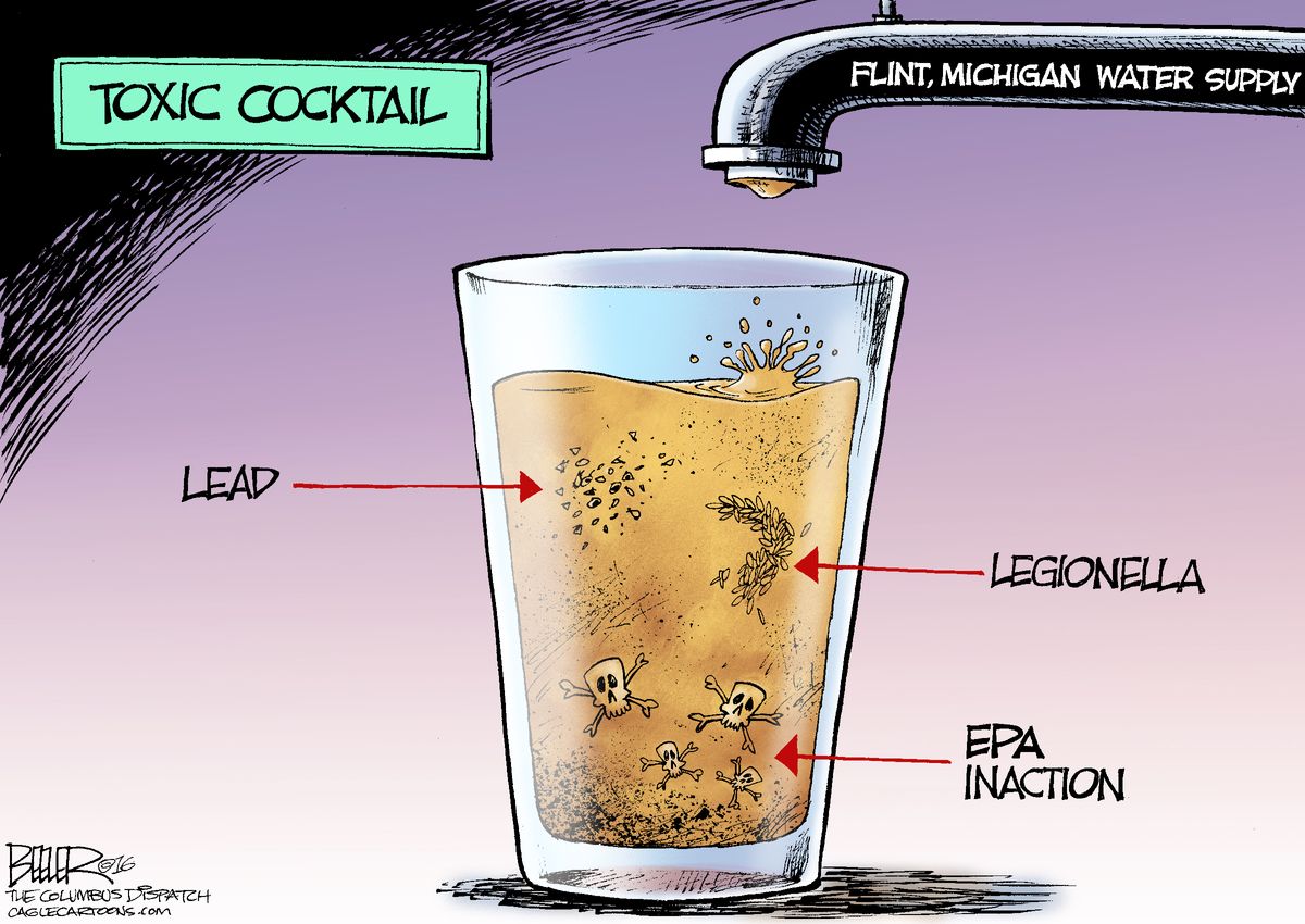 Political Cartoon U.S. Flint Water | The Week