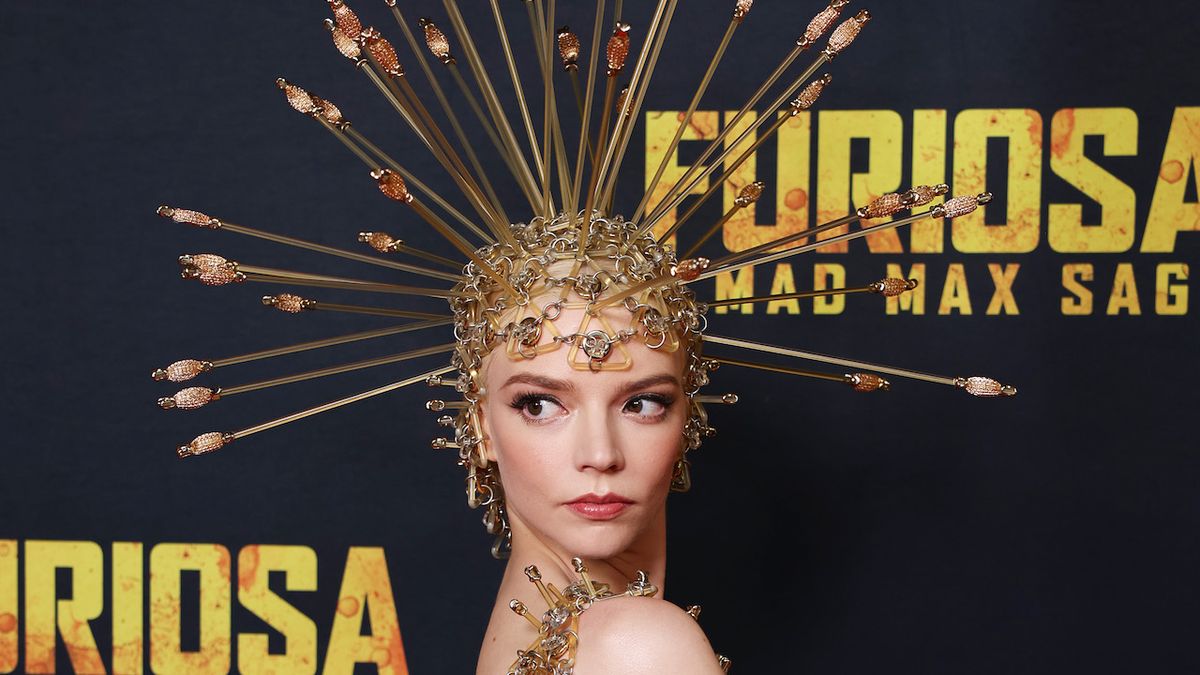 Anya Taylor-Joy Wears Spiky Sheer Vintage Gown to 'Furiosa' Premiere ...