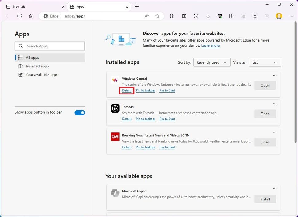How to install PWAs on Windows 11 | Windows Central