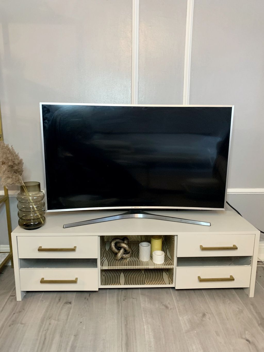 Before and after: A budget TV stand gets a high-end makeover | Real Homes