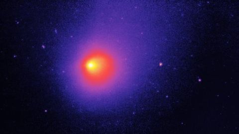 Massive eruption from icy volcanic comet detected in solar system ...