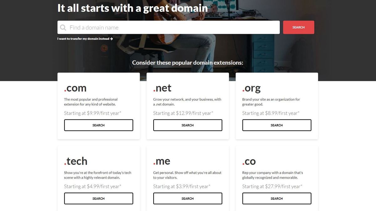 Domain.com domain registration service review | TechRadar