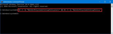 How to reset all Local Group Policy settings on Windows 10 | Windows ...